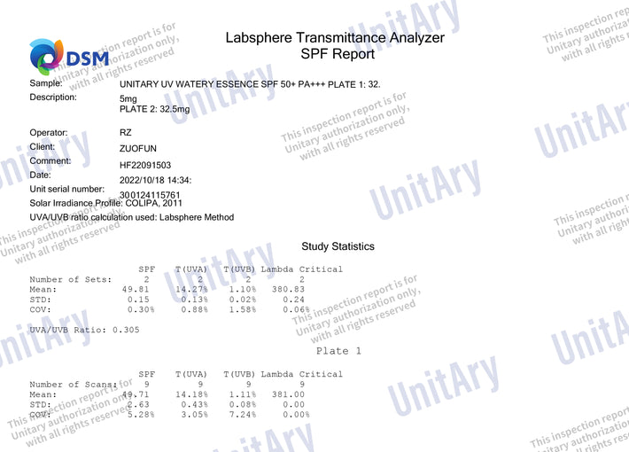 UNITARY UV WATERY ESSENCE SPF 50+ PA+++ – Unitary France